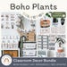 Boho Plants Classroom Decor Bundle | Rustic Modern Boho Decor ...