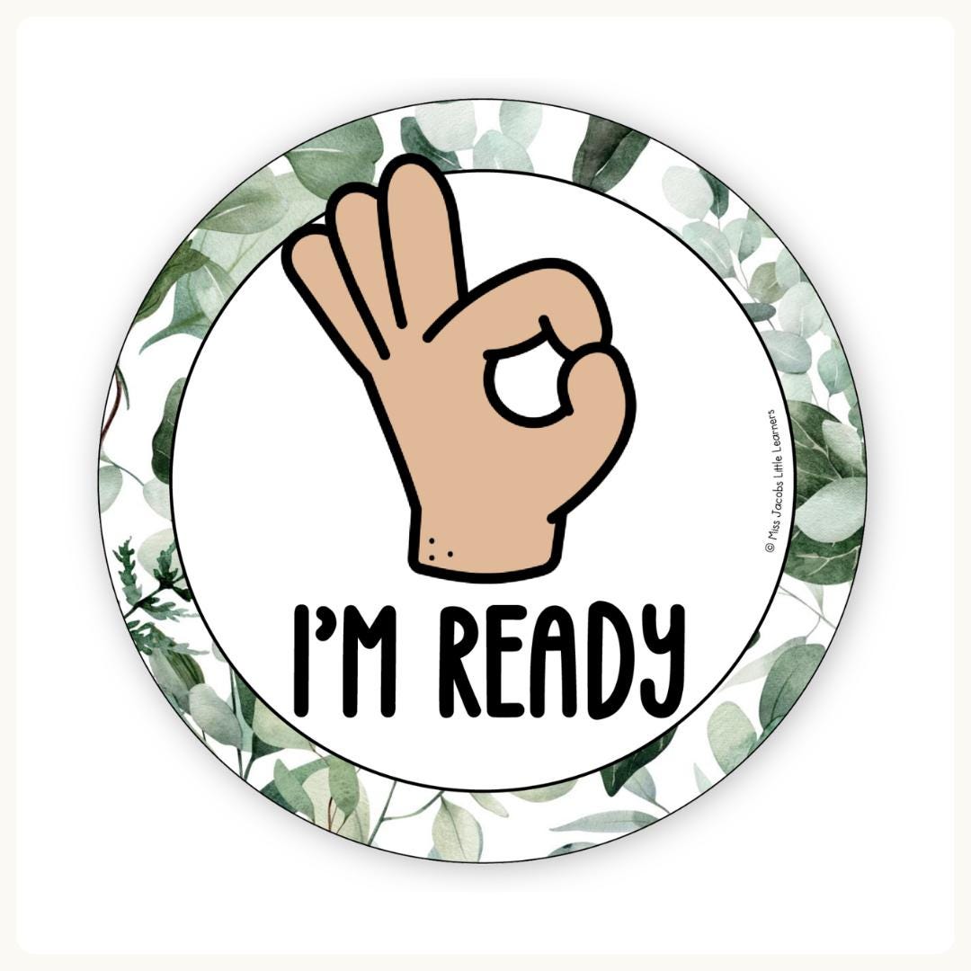 Botanical Hand Signals Posters for Classroom, Editable Visual Cues for ...