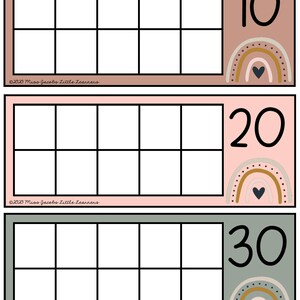 BOHO RAINBOW 100 Days of School Tally | Neutral Rainbow Classroom Decor ...