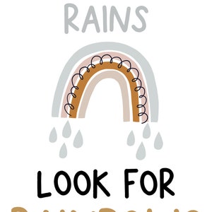 Modern BOHO RAINBOW Motivational Posters | Neutral Rainbow Theme ...