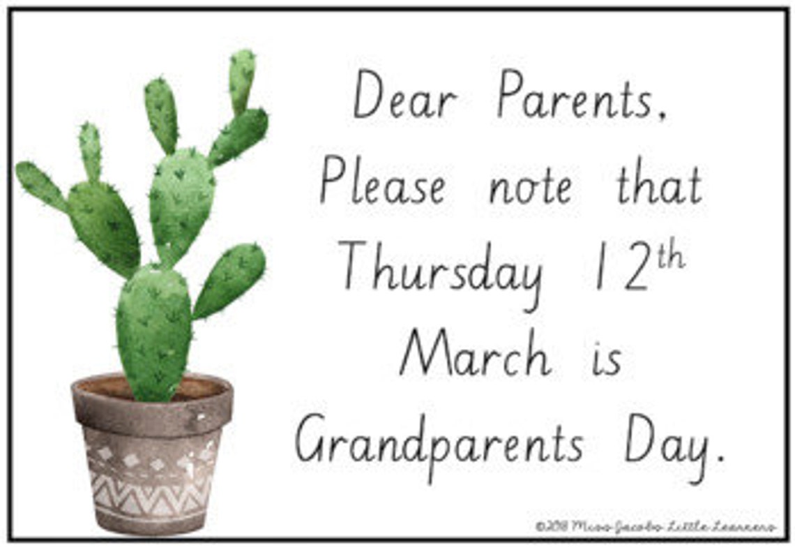 CACTUS Editable Classroom Posters Pack Cactus Classroom - Etsy