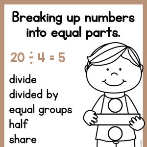 DESERT NEUTRAL Math Operation Posters | Boho Vibes Classroom Decor - Etsy