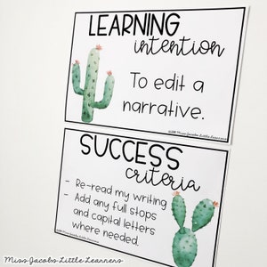 CACTUS and Succulent Classroom Decor Bundle - Etsy