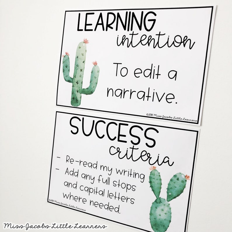 CACTUS and Succulent Classroom Decor Bundle - Etsy