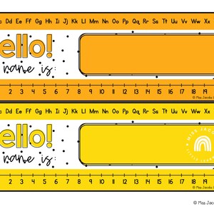 Student Name & Goals Plates | SPOTTY BRIGHTS | Editable - Etsy