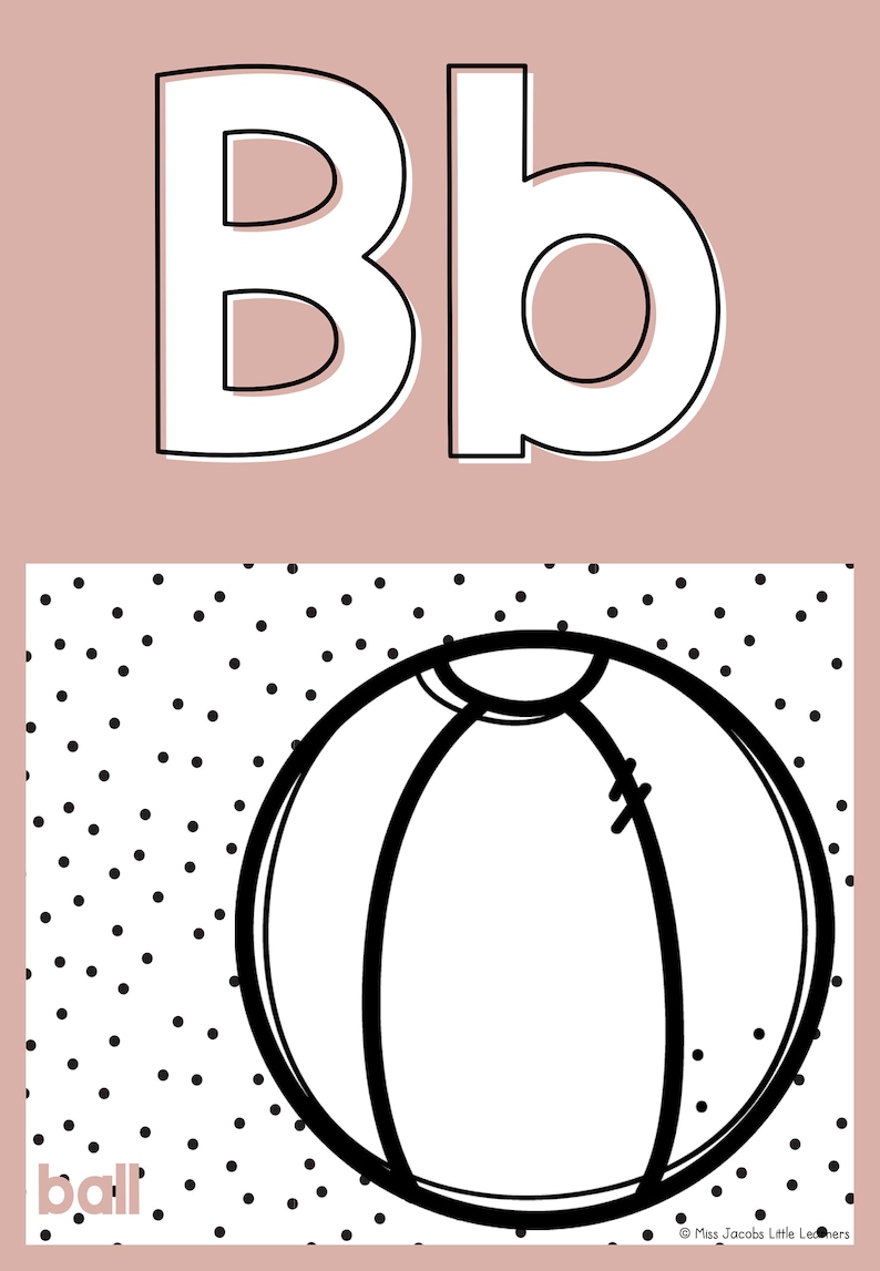 Alphabet Posters SPOTTY BOHO Classroom Decor Editable - Etsy