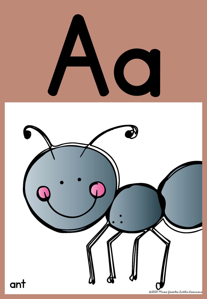 BOHO RAINBOW Alphabet Posters Editable Neutral Rainbow - Etsy