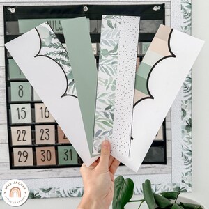 Bulletin Board Borders Printable Set, Eucalyptus Classroom Decor, 150 ...