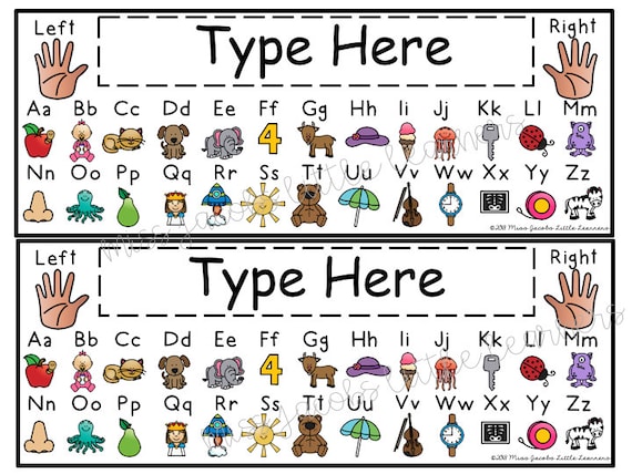 Printable Alphabet Desk Strip