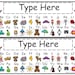 Alphabet Desk Strips With Number Line Editable Student Name - Etsy
