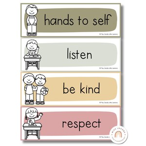 Classroom Rules Posters for Classroom Management | Australiana ...