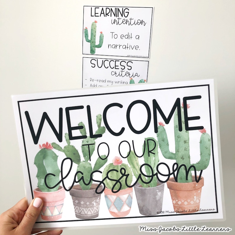 CACTUS and Succulent Classroom Decor Bundle | Etsy