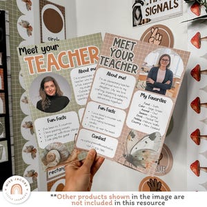 Woodland Meet the Teacher Template, Editable Back to School Teacher ...