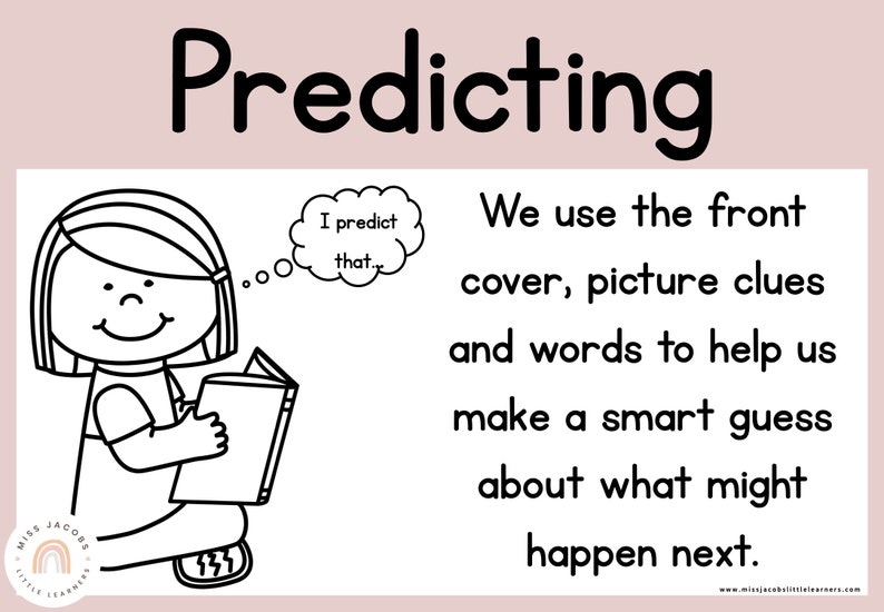 CALM COLORS Comprehension Strategy Posters | English Posters | Modern ...