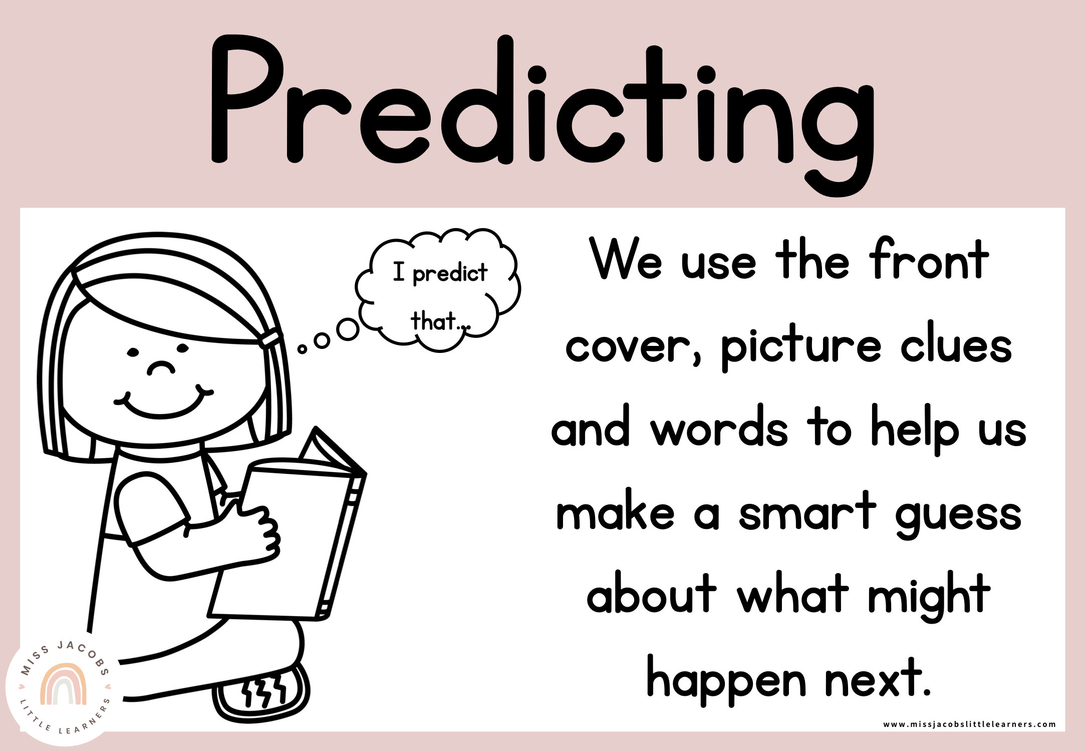 CALM COLORS Comprehension Strategy Posters | English Posters | Modern ...