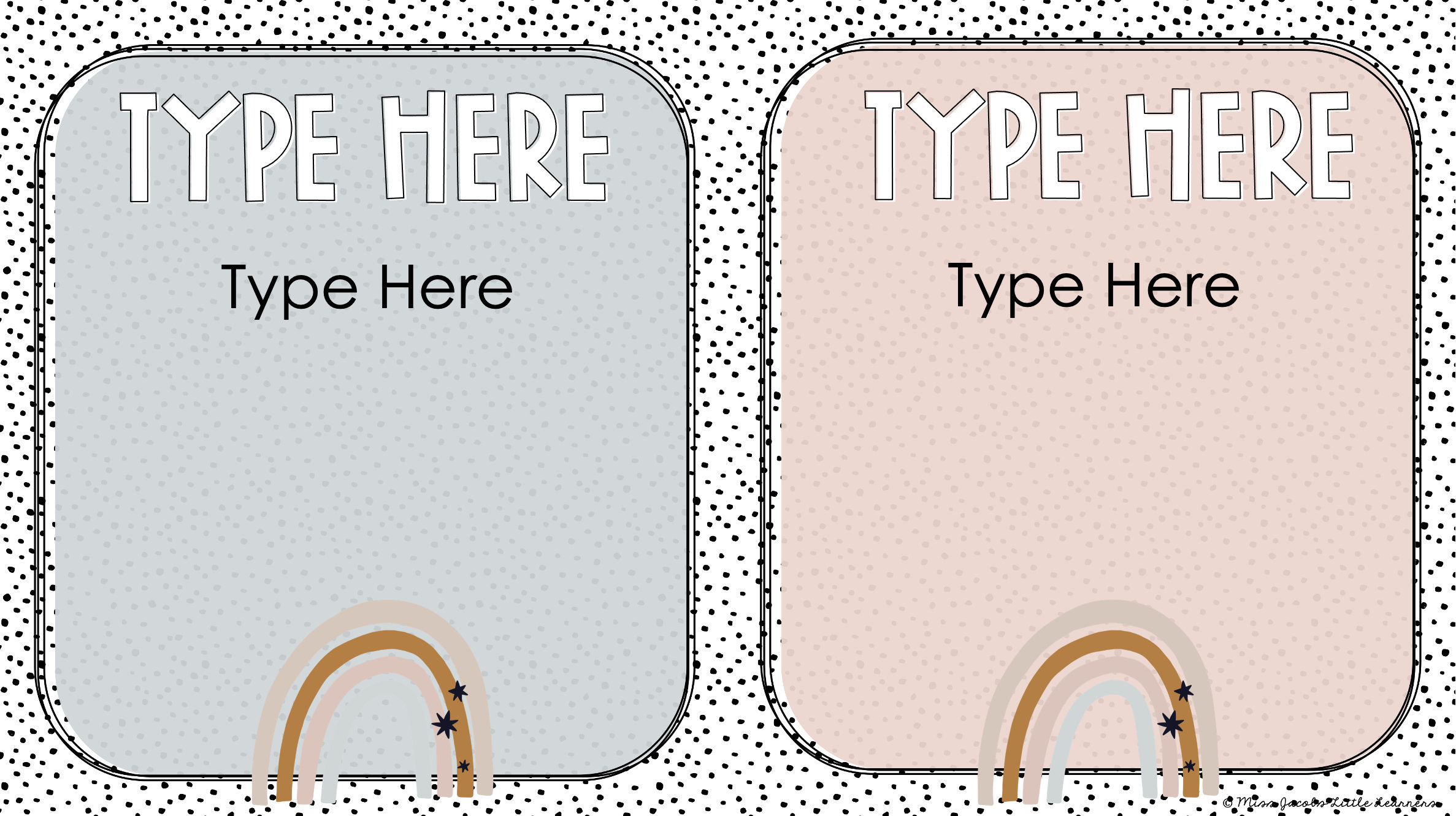 Boho Rainbow Daily Morning Teacher Slides With Timers, Editable Neutral ...