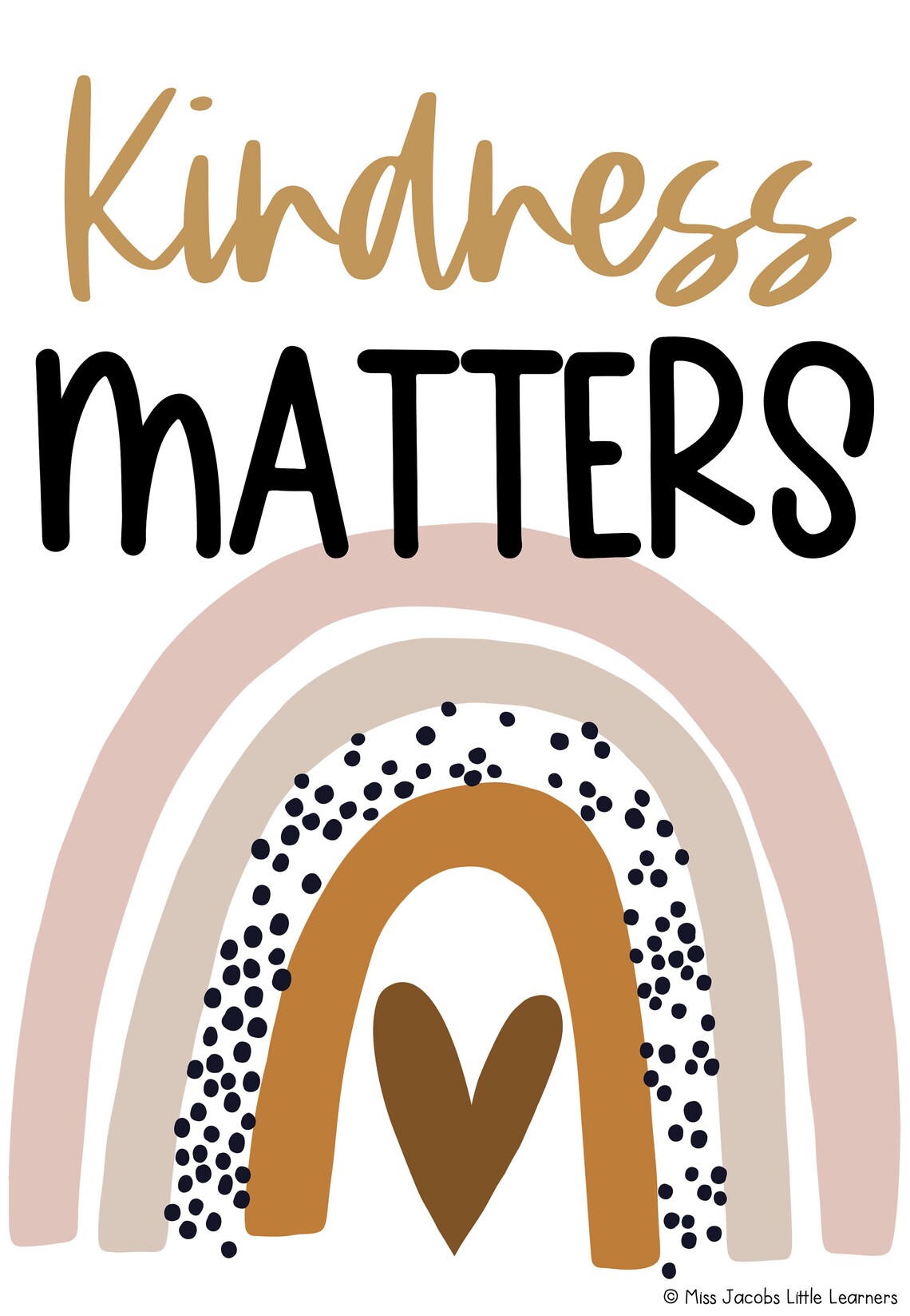 Modern BOHO RAINBOW Motivational Posters | Neutral Rainbow Theme ...