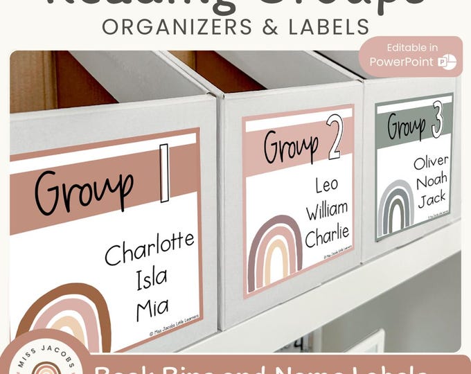 Modern Boho Rainbow Classroom Labels [editable] - Etsy Canada