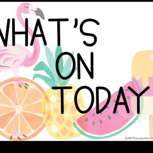 Tropical Visual Schedule, Editable Daily Routine Cards for Kids ...