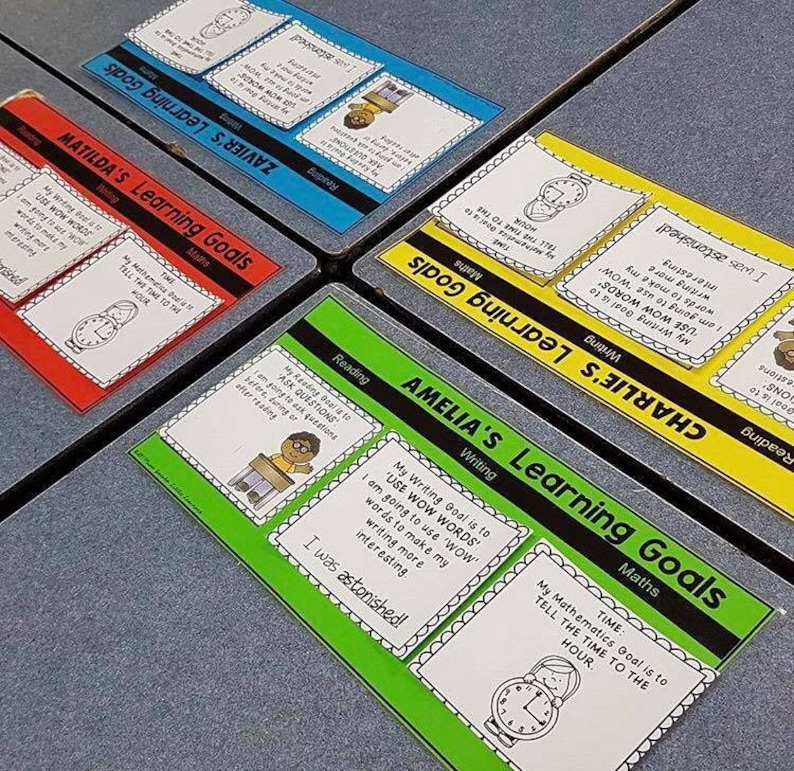 Student Goals Mat | Editable - Etsy