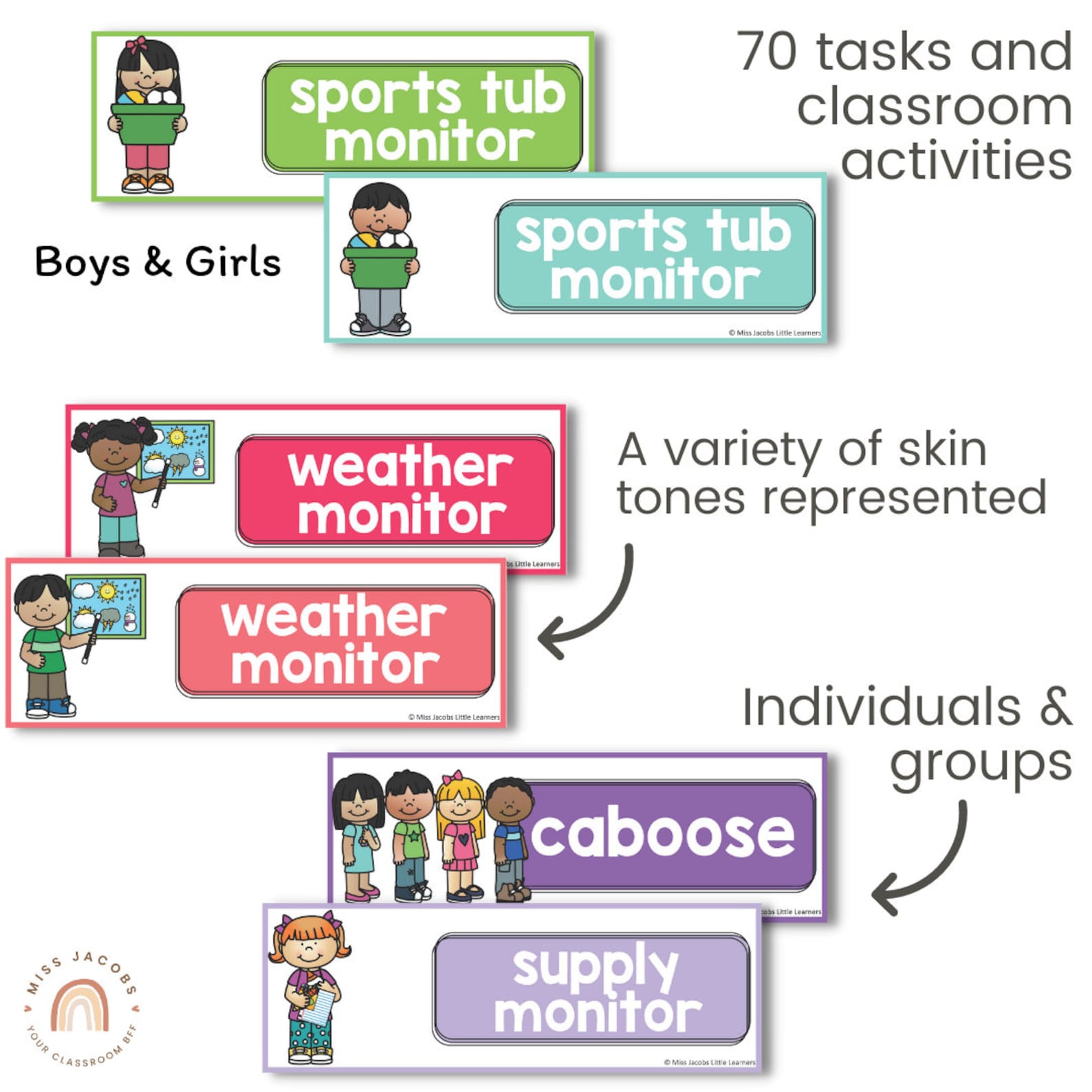 Simple Brights Classroom Decor Bundle | EDITABLE - Etsy