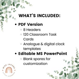 Visual Timetable Cards, Editable Classroom Schedule Set, Printable ...