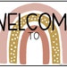 BOHO RAINBOW Welcome Sign Editable Neutral Rainbow Classroom Decor - Etsy