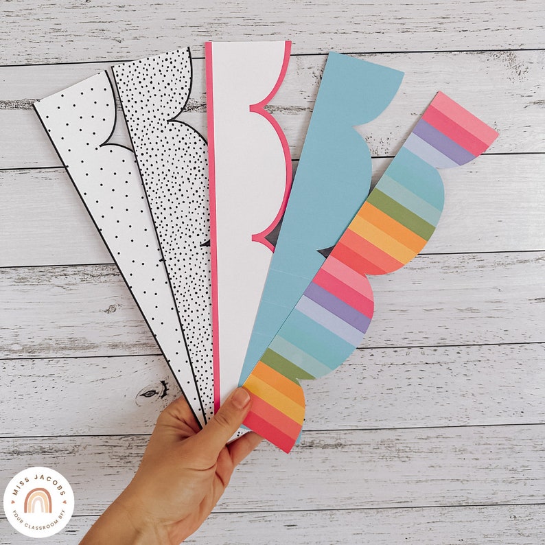 Bulletin Board Borders | Spotty Brights Classroom Decor | Printable ...