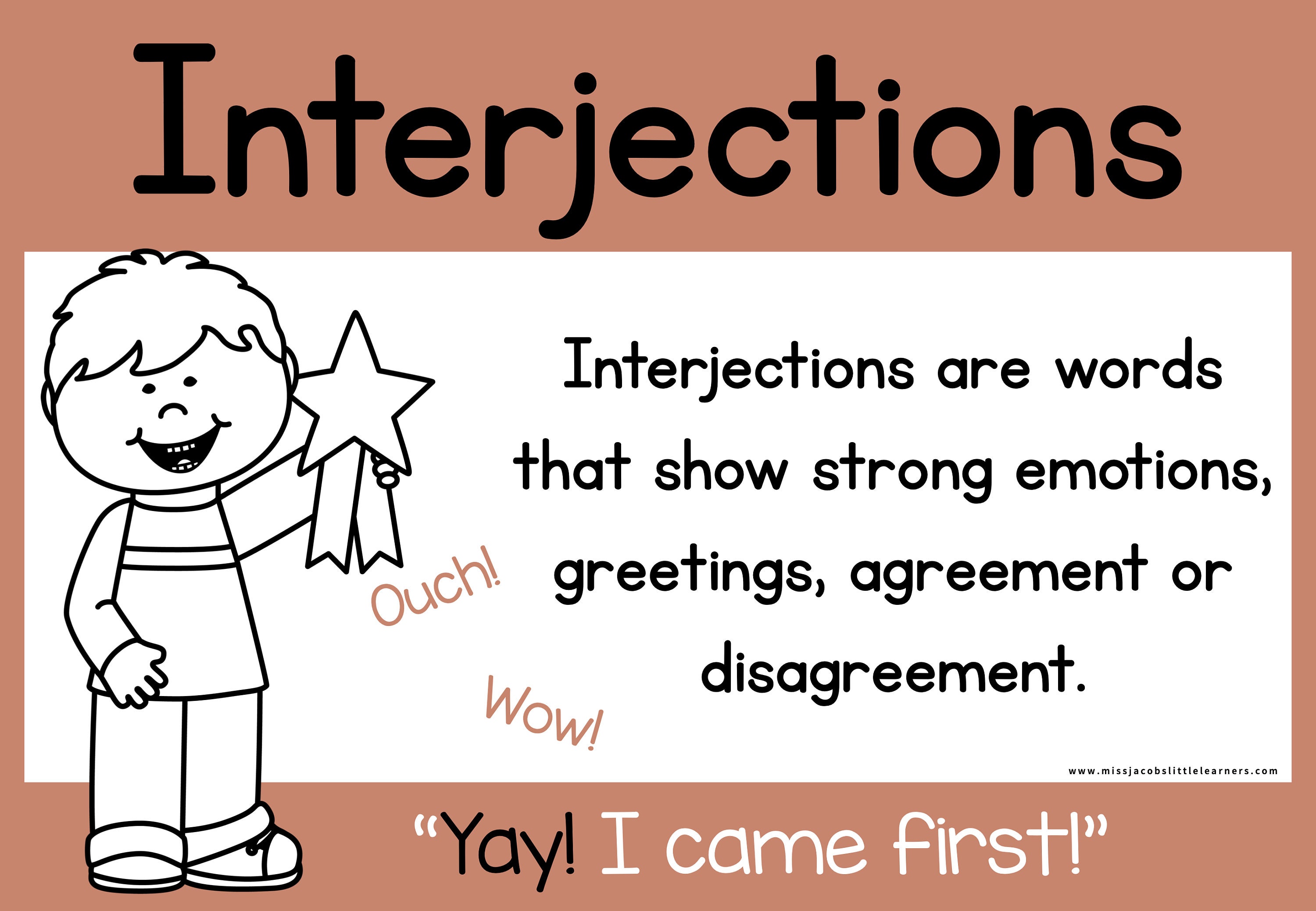 Parts of Speech Posters BOHO VIBES Desert Neutral Decor | Etsy