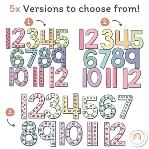 Skip Counting Large Number Line Display | Daisy Gingham Pastels Math ...