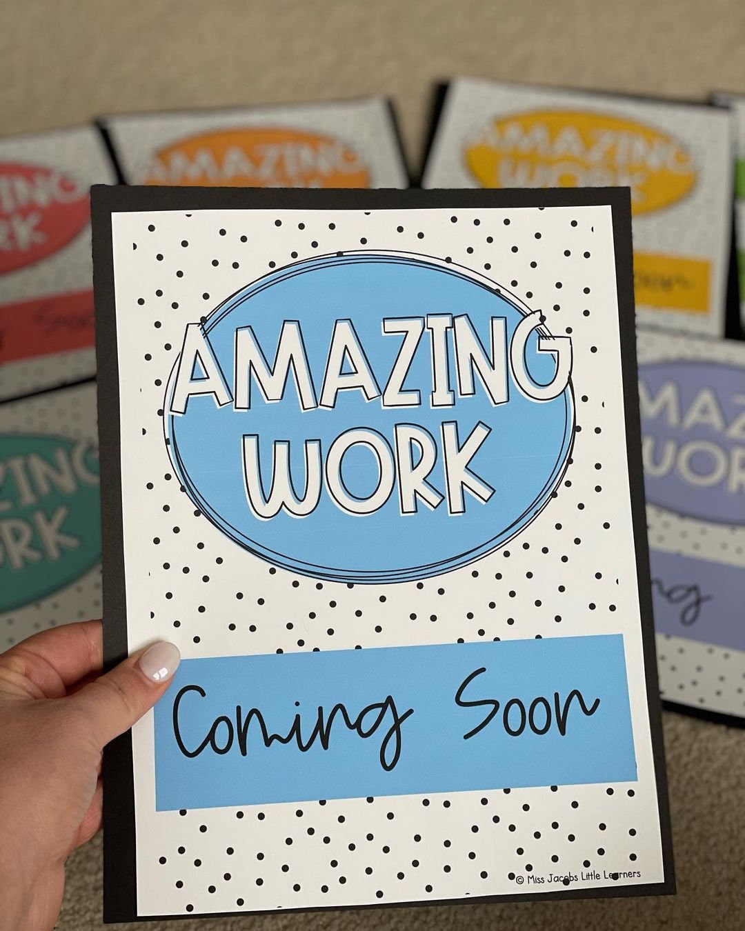 Amazing Work Coming Soon Poster | SPOTTY BRIGHTS - Etsy