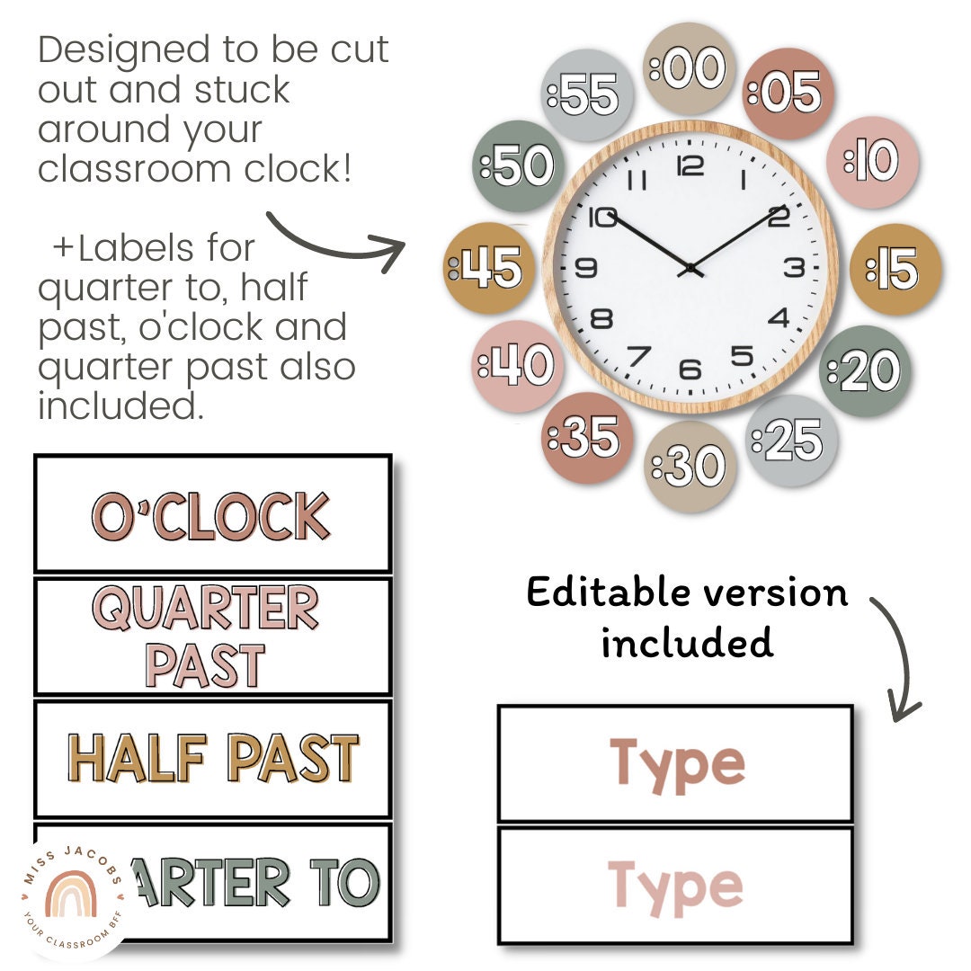 SIMPLE BOHO Classroom Decor BUNDLE | Neutral Boho Decor - Etsy
