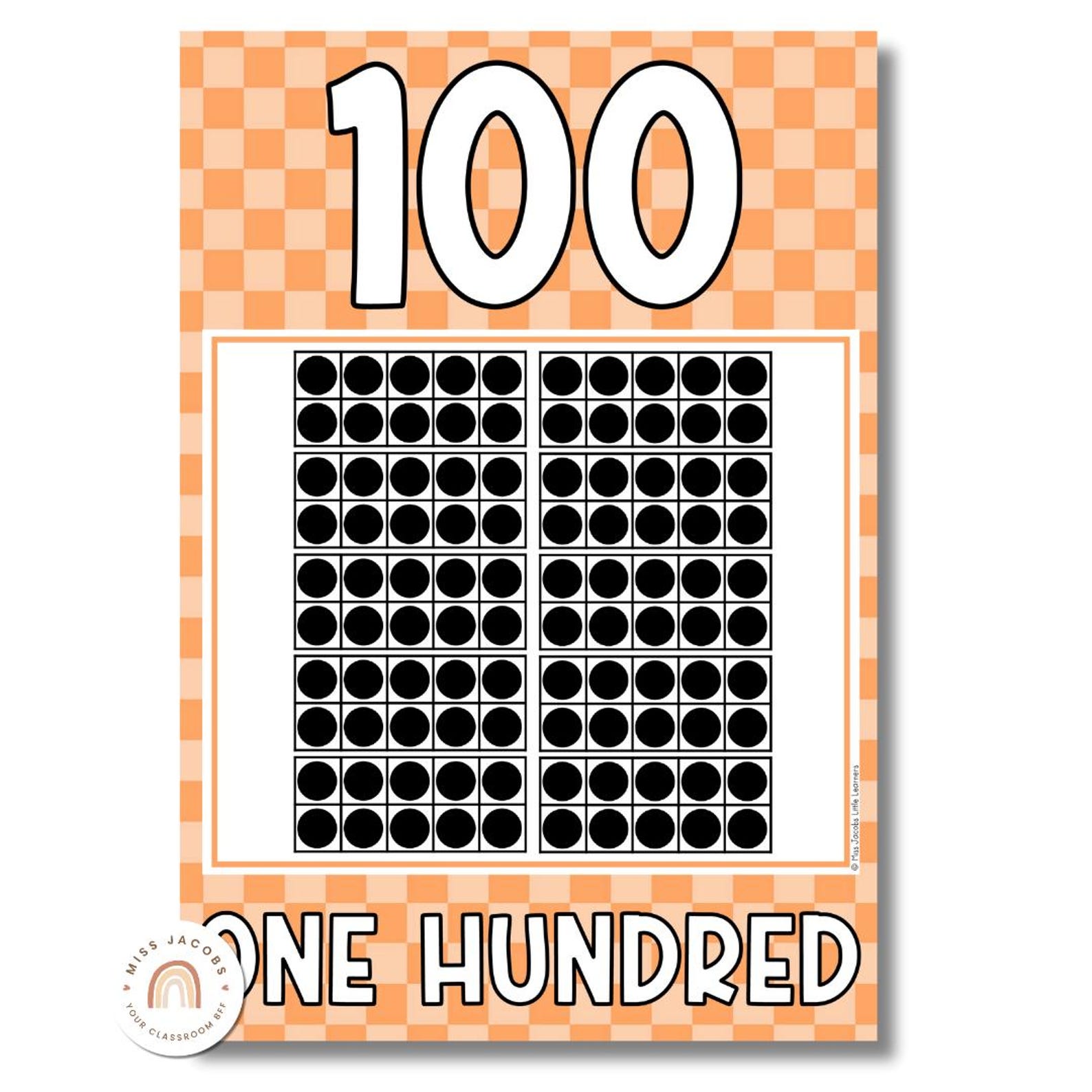 Cutesy Number Posters for Classroom, Printable 0 to 20 - 100 Number ...
