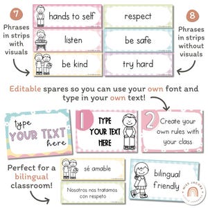 Classroom Rules Posters for Classroom Management | Daisy Gingham Pastel ...