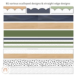 Bulletin Board Borders | Boho Plants Calm Classroom Decor | Printable ...