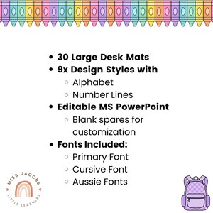 Cutesy Student Desk Name Plates, Editable Desk Name Tags, Cute School ...