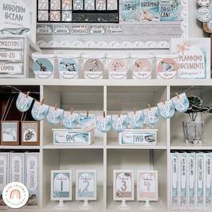 Modern Ocean Classroom Decor Bundle - Etsy