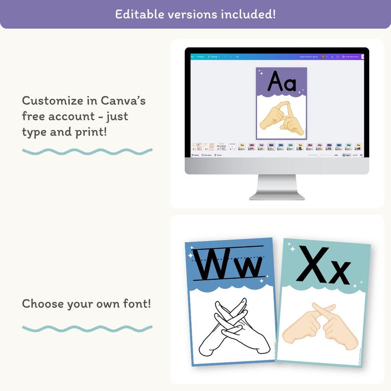 Auslan Alphabet Posters: Dreamy Space Australian Sign Language, Hand ...