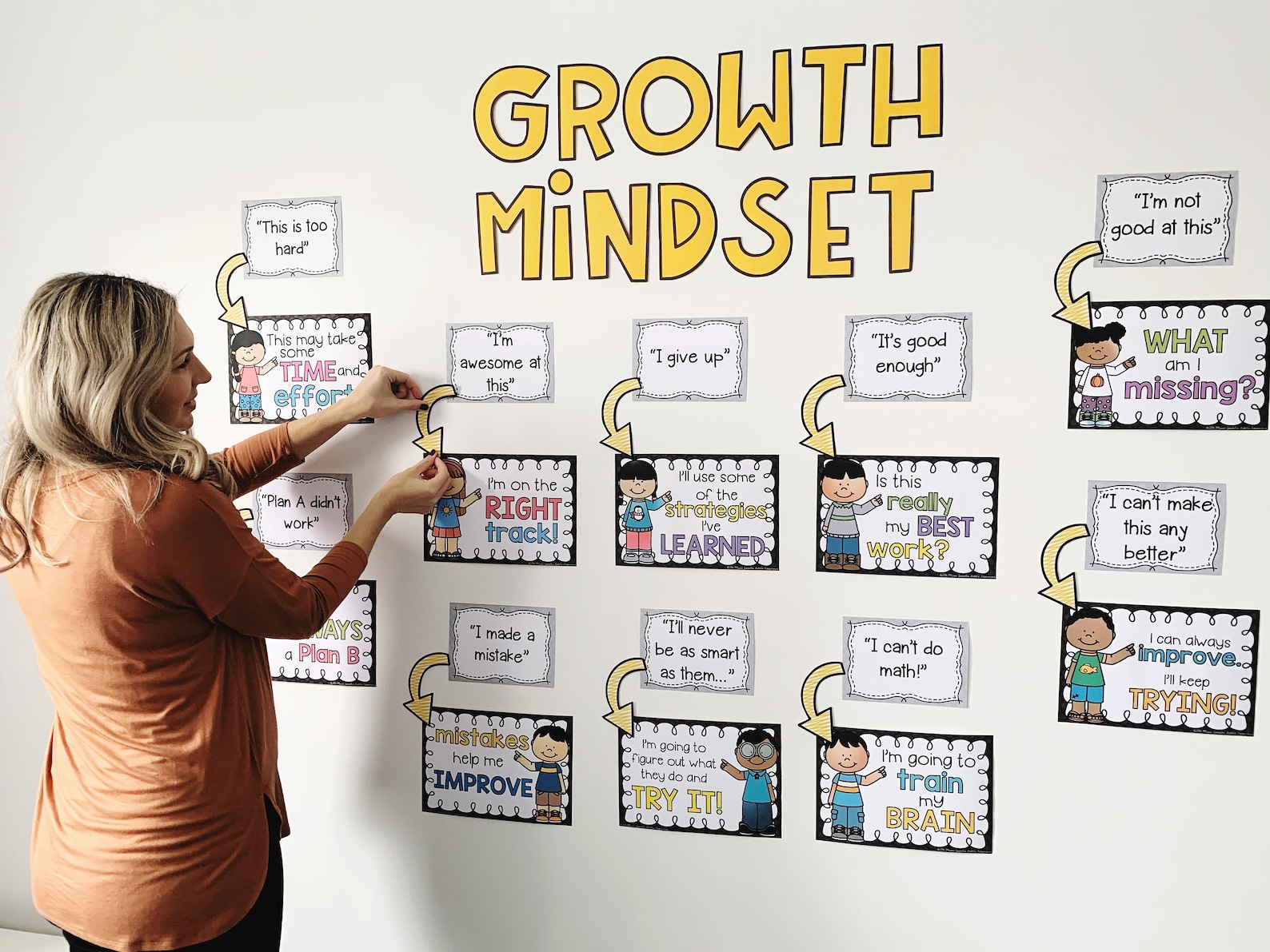 Growth Mindset Posters and Display - Etsy Canada