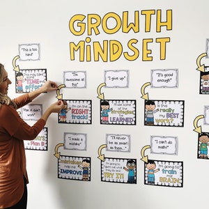 Growth Mindset Posters and Display - Etsy