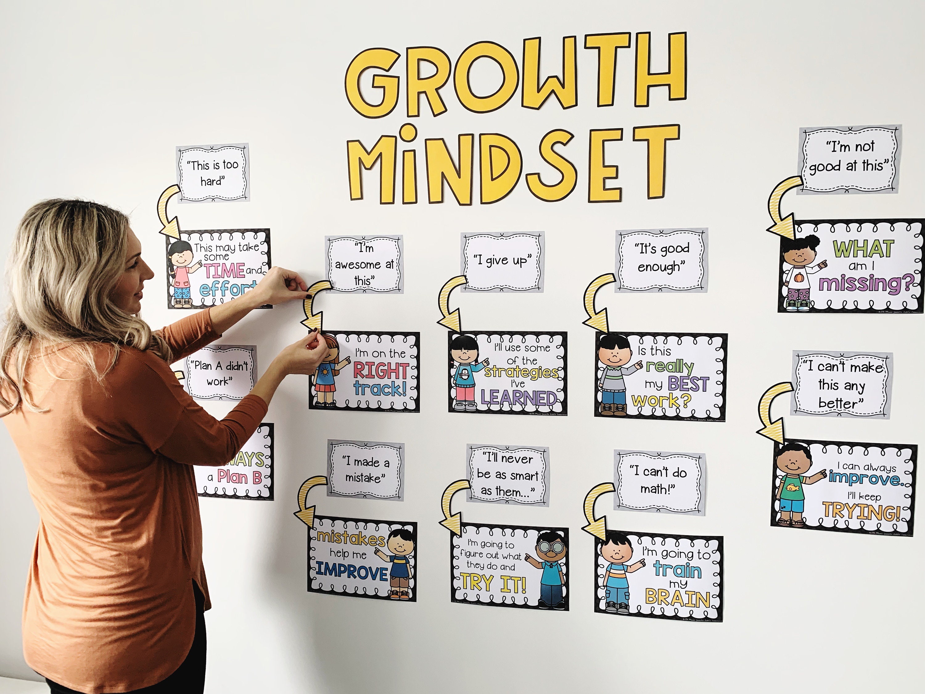Growth Mindset Posters and Display - Etsy