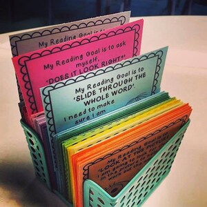 Reading Goals - Reminder Slips | Editable - Etsy