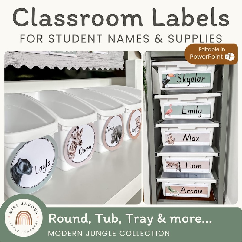 Jungle Labels - Etsy