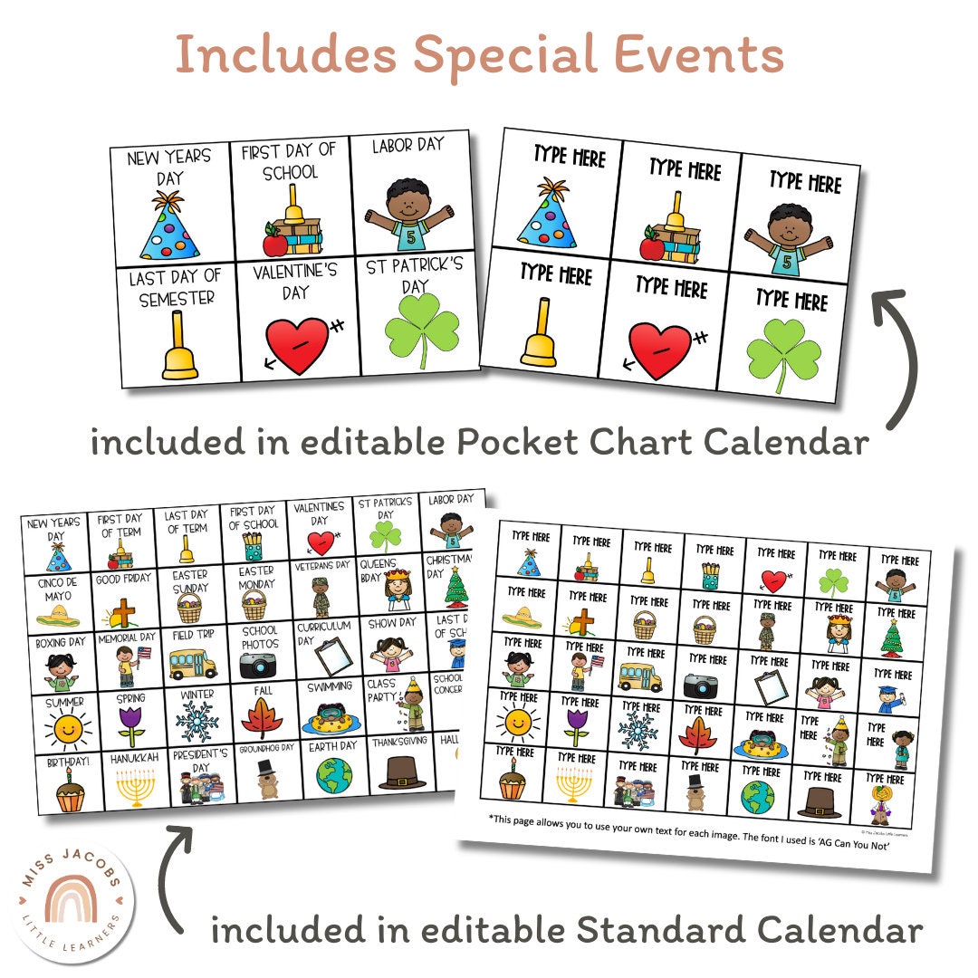 Classroom Calendar and Weather Display | PASTELS | Editable - Etsy