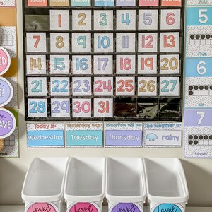 Classroom Calendar and Weather Display | SPOTTY BRIGHTS | Editable - Etsy