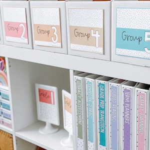 Reading Groups Organizers | SPOTTY BRIGHTS | Rainbow Guided Reading ...