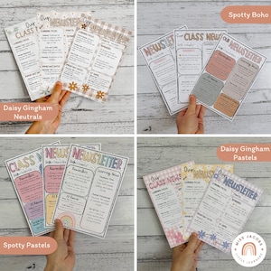 Class Newsletter Templates Mega Bundle - Etsy