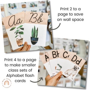Modern Boho Plants Alphabet Posters | Rustic Boho Classroom Decor ...