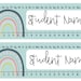 MODERN RAINBOW Student Desk Plate Name Tags Editable - Etsy