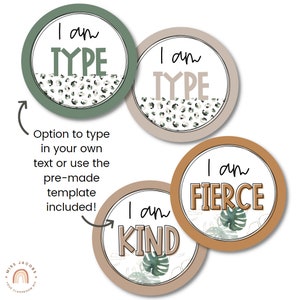 Affirmation Station | MODERN JUNGLE | Classroom Decor | Editable - Etsy